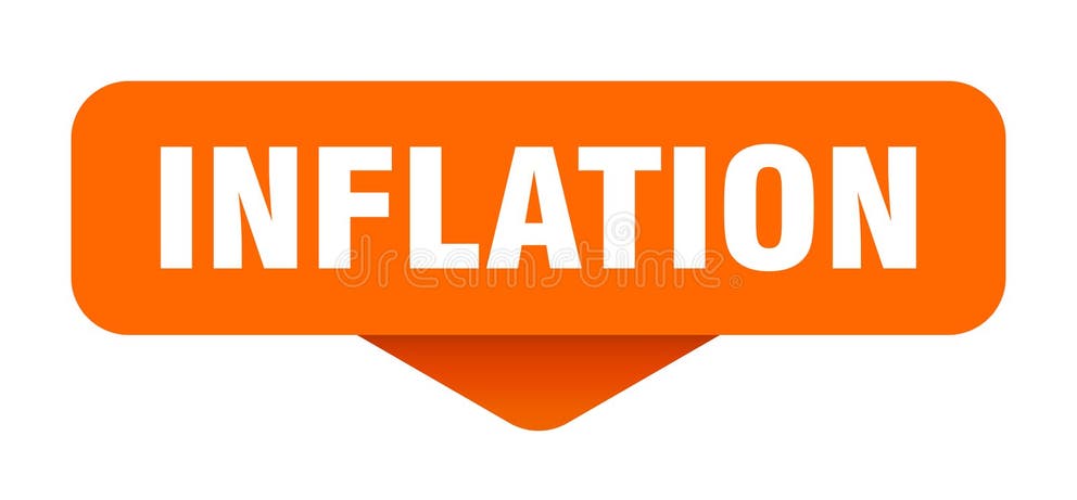 Inflation Sticker. Inflation Sign on Transparent Background Stock ...