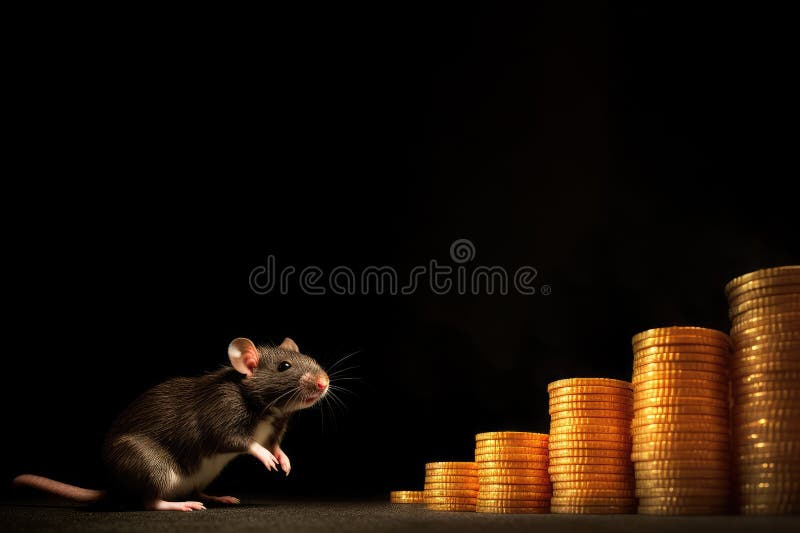 Inflation and Tax Concept Rising Graph of Inflation Rats Generative AI ...