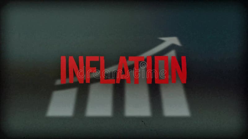 Inflation Text Animation Background V01 Stock Video - Video of american ...