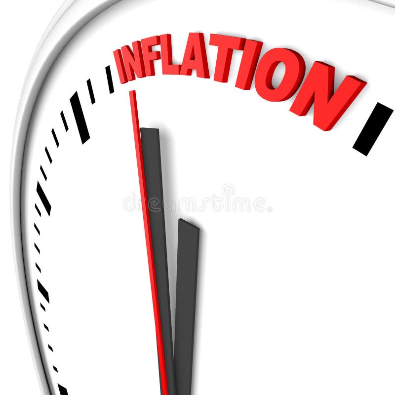 Red light on inflation stock illustration. Illustration of finances ...