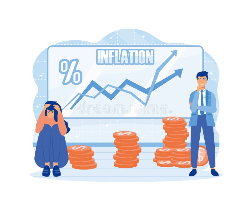 Inflation. Vector Illustration for Web Banner, Infographics, Mobile ...