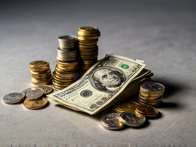 Inflation Vs. Purchasing Power, Illustrating Concept AI Generated Stock ...