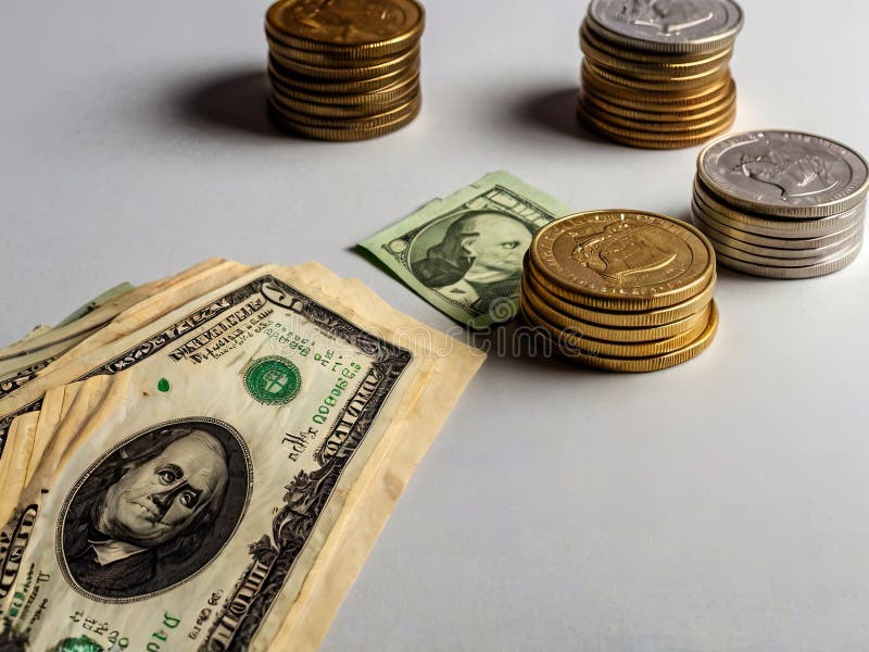 Inflation Vs. Purchasing Power, Illustrating Concept AI Generated Stock ...