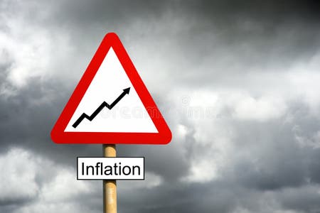 Inflation Warning stock photo. Image of arrow, stormy - 19449814