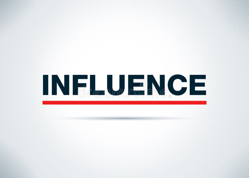 Influence Abstract Flat Background Design Illustration Stock ...