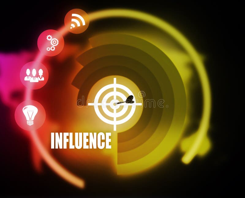 Influence Concept Plan Graphic Stock Photo - Image of global ...