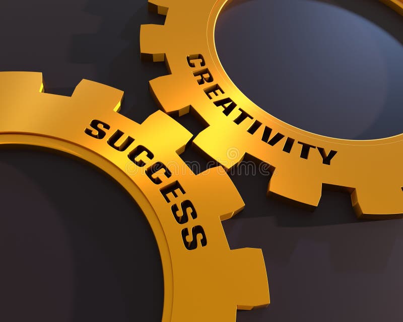 Influence of Creativity on Success. Cause and Effect Metaphor. Text on ...