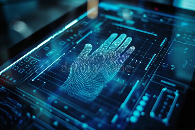 Influence of Edge Computing in Biometric Technology Stock Illustration ... Influence of Edge Computing in Biometric Technology Stock Illustration ...