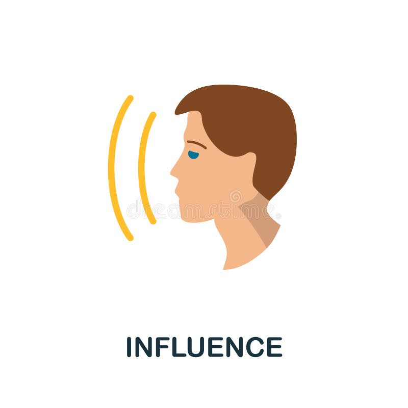 Influence Icon. Simple Element from Creativity Collection. Creative ...