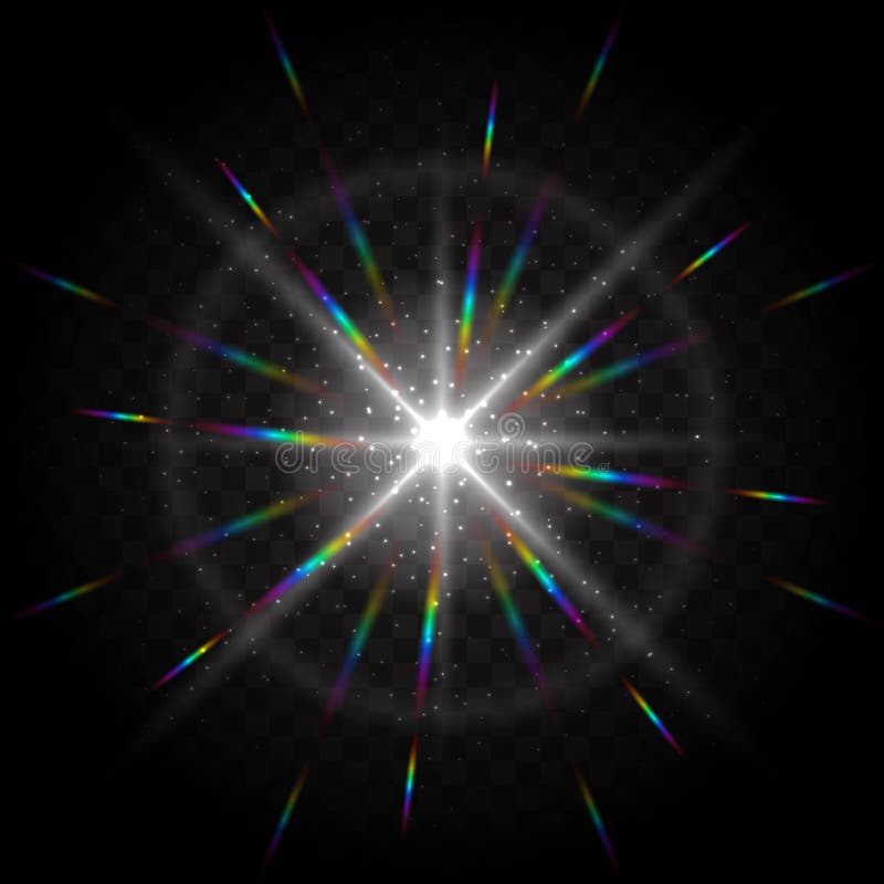 Influence of Particle, Bright Lighting Effects Stock Vector ...