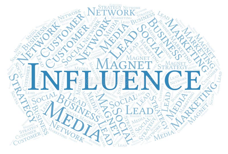 Business Influence Word Cloud Stock Illustration - Illustration of ...