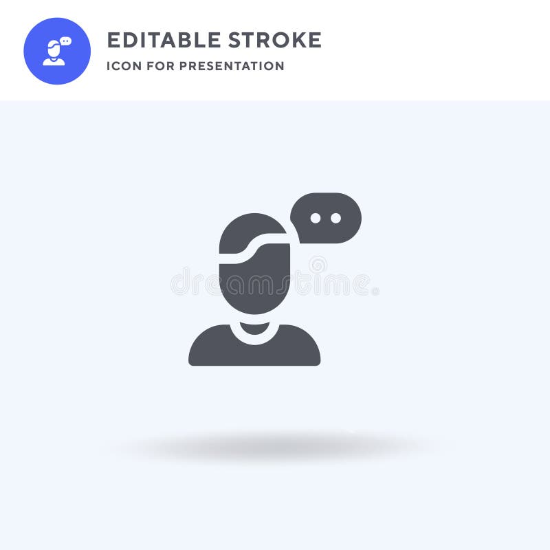 Influencer Icon Vector, Filled Flat Sign, Solid Pictogram Isolated on ...