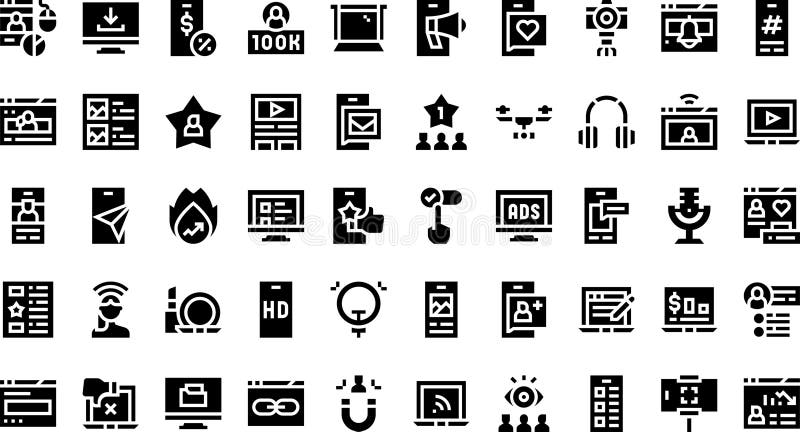 Influencer Icons High-Quality Vector Icons Collection with Editable ...