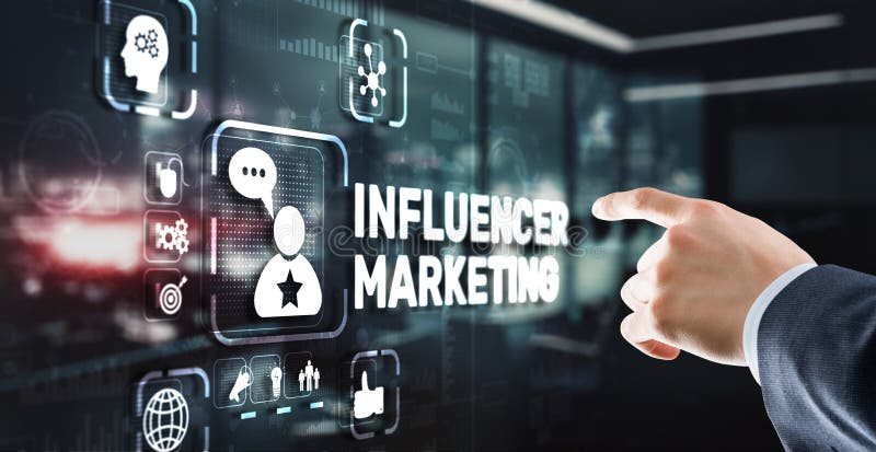 Influencer Marketing Concept. Business Internet Concept Stock Image ...