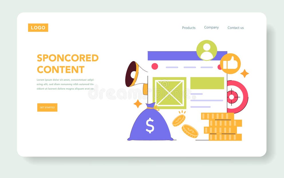 Influencer Marketing. Flat Vector Illustration Stock Vector ...