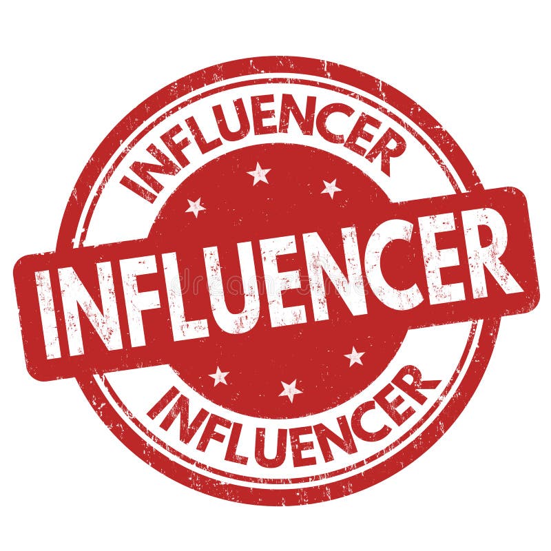Influencer sign or stamp stock vector. Illustration of icon - 169858792