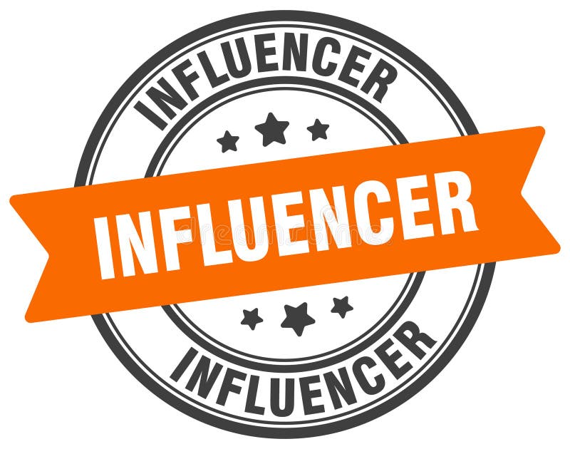 Influencer Stamp. Influencer Label on Transparent Background. Round ...