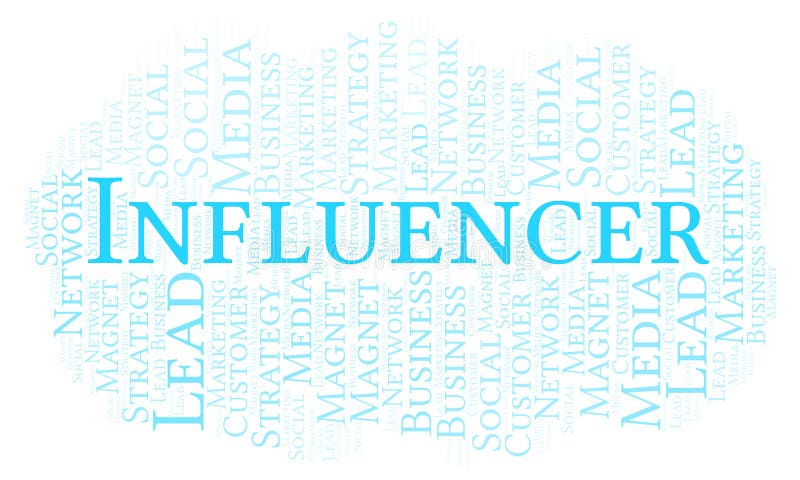Influencer word cloud stock illustration. Illustration of customer ...