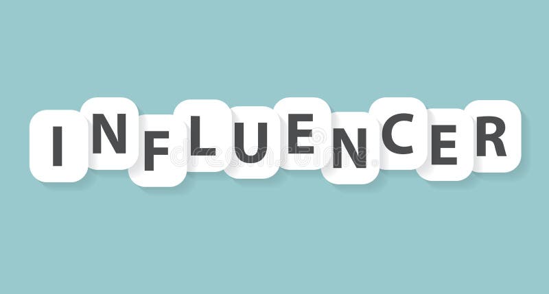 Influencer word concept stock vector. Illustration of creative - 213556568