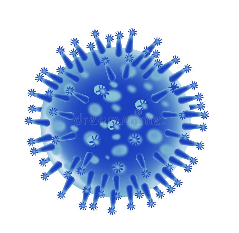 Influenza Flu Virus Structure Stock Illustration - Illustration of ...