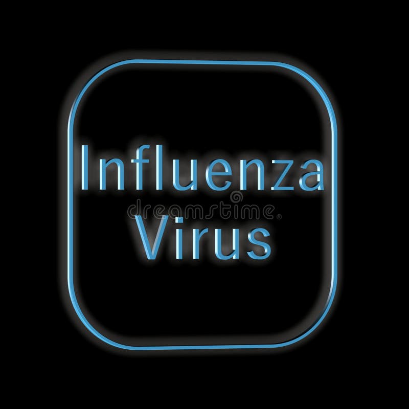 Influenza Virus - Word or Text As 3D Illustration, 3D Rendering Stock ...