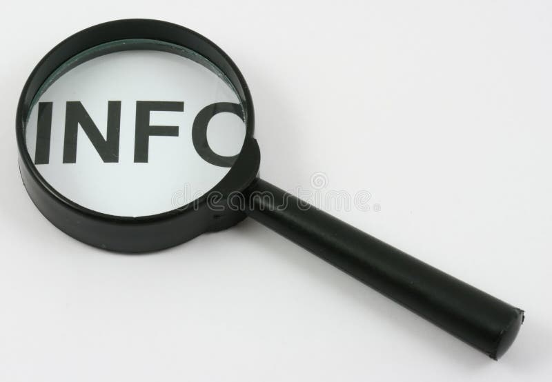 Info stock image. Image of macro, data, magnifying, information - 8388029