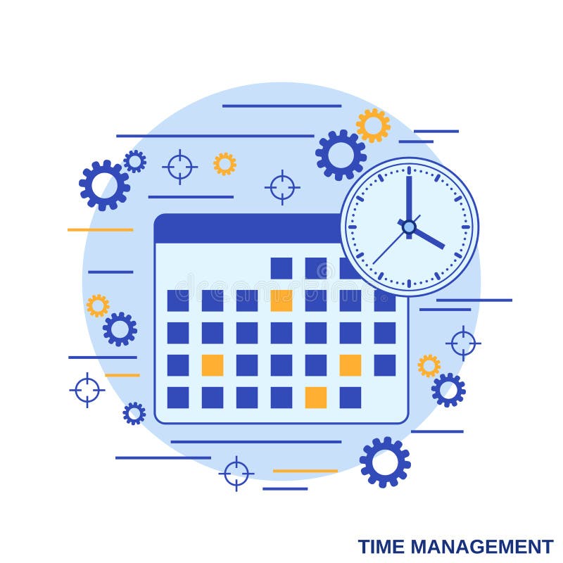 Time Management, Business Planning Vector Concept Stock Vector ...