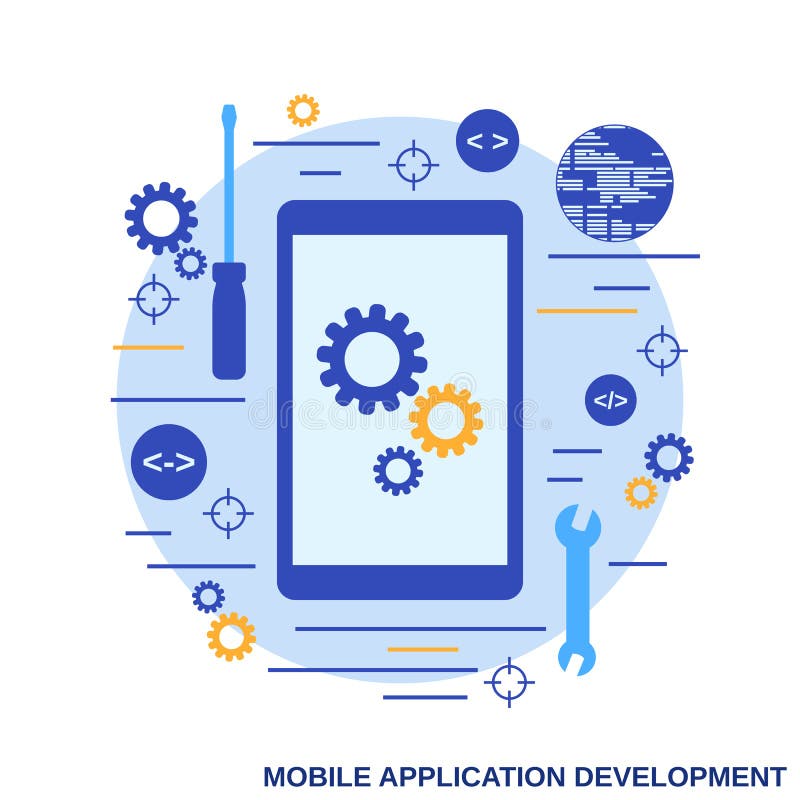 Application Development Vector Concept Illustration Stock Vector - Illustration of design ...