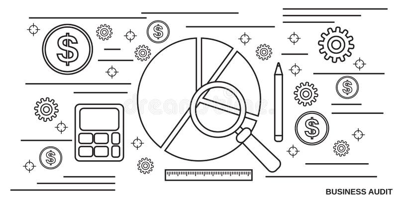 Business Audit, Analytics, Report, Financial Statistic Vector Concept ... Business Audit, Analytics, Report, Financial Statistic Vector Concept ...