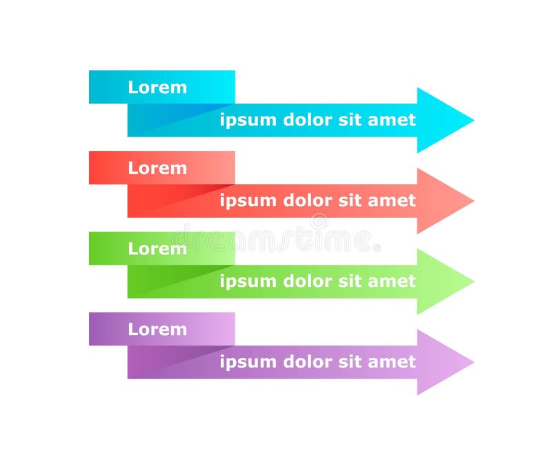 Info arrows concept stock vector. Illustration of flat - 272602254