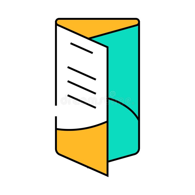 Info Booklet Icon Color Illustration Stock Vector - Illustration of ...