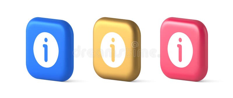 Info Button Information Character FAQ Question Answer Help Support Web ...