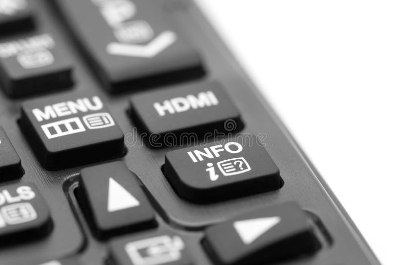 Info Button on Remote Control Stock Photo - Image of object, pushing ...