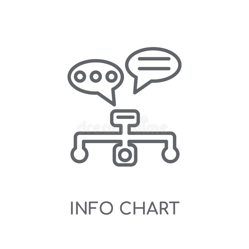 Flow Chart Linear Icon. Modern Outline Flow Chart Logo Concept O Stock ...