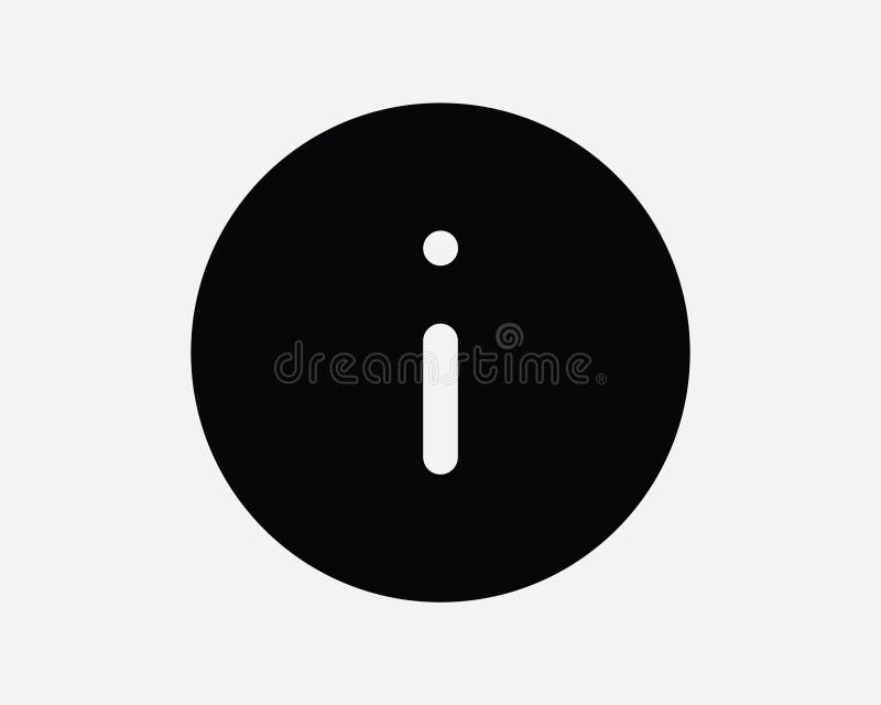Round Solid Black Infomation Button Info Circle Symbol Icon Help Desk ...