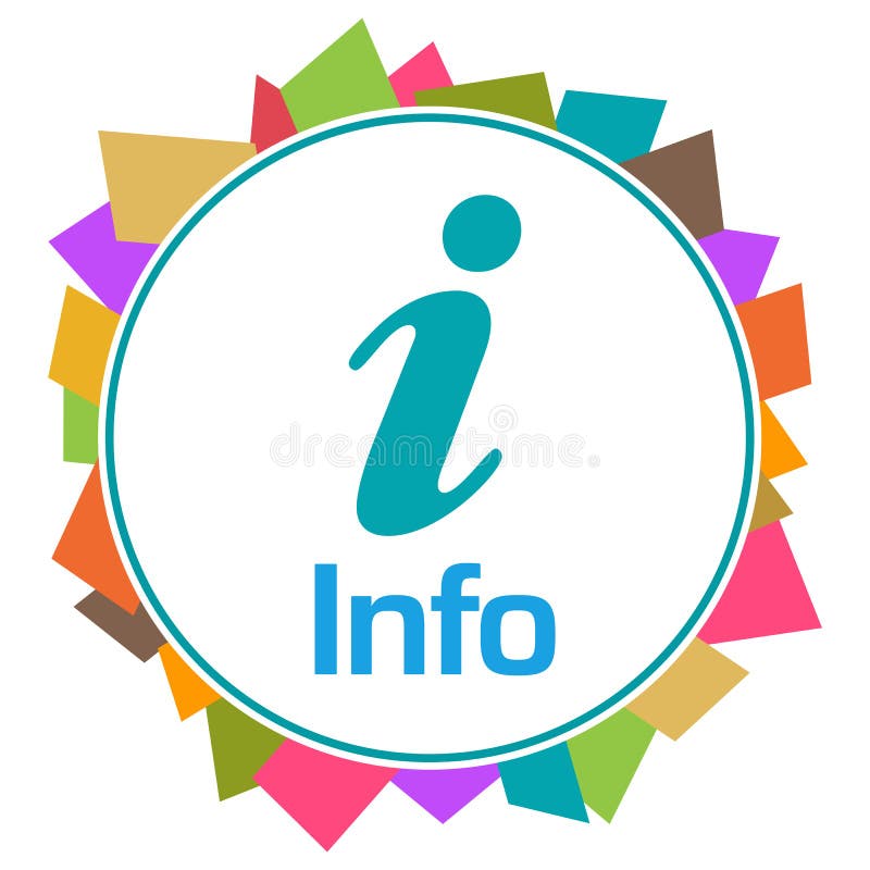 Info Colorful Random Shapes Circle Stock Illustration - Illustration of ...