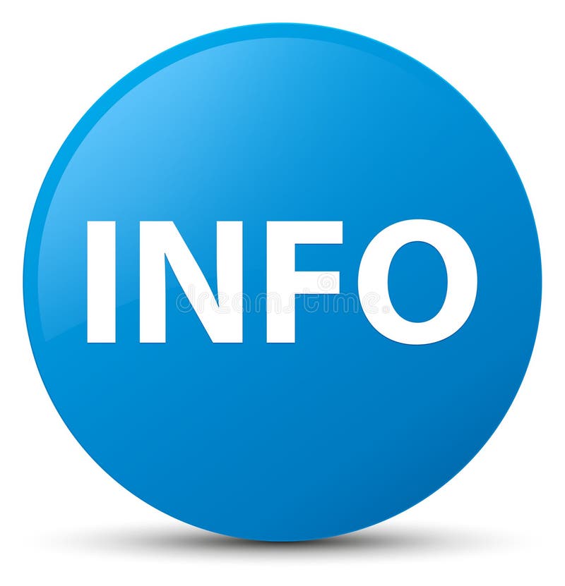 Info Cyan Blue Round Button Stock Illustration - Illustration of info ...