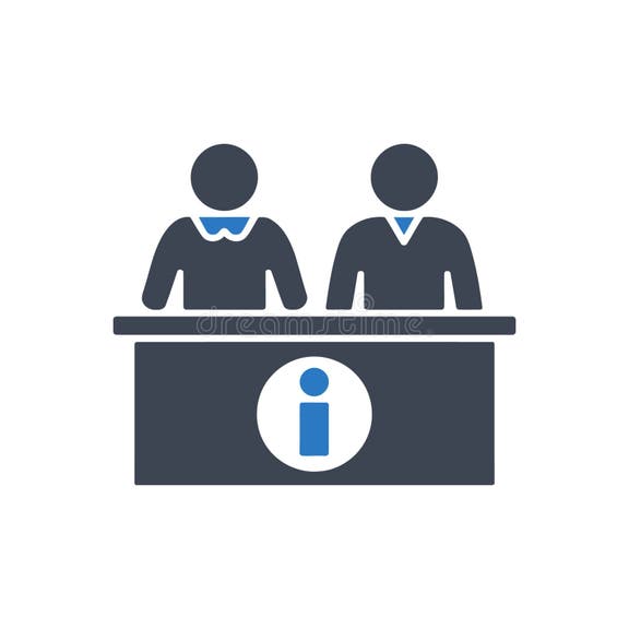 Info Desk Icon stock vector. Illustration of vector - 361752897
