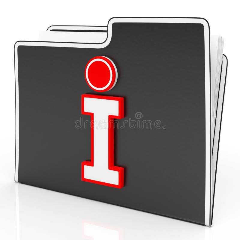 Info on File Shows Information Stock Illustration - Illustration of ...