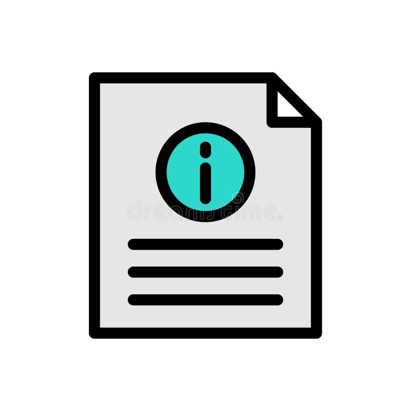 Info file stock vector. Illustration of flat, mark, graphic - 216655914