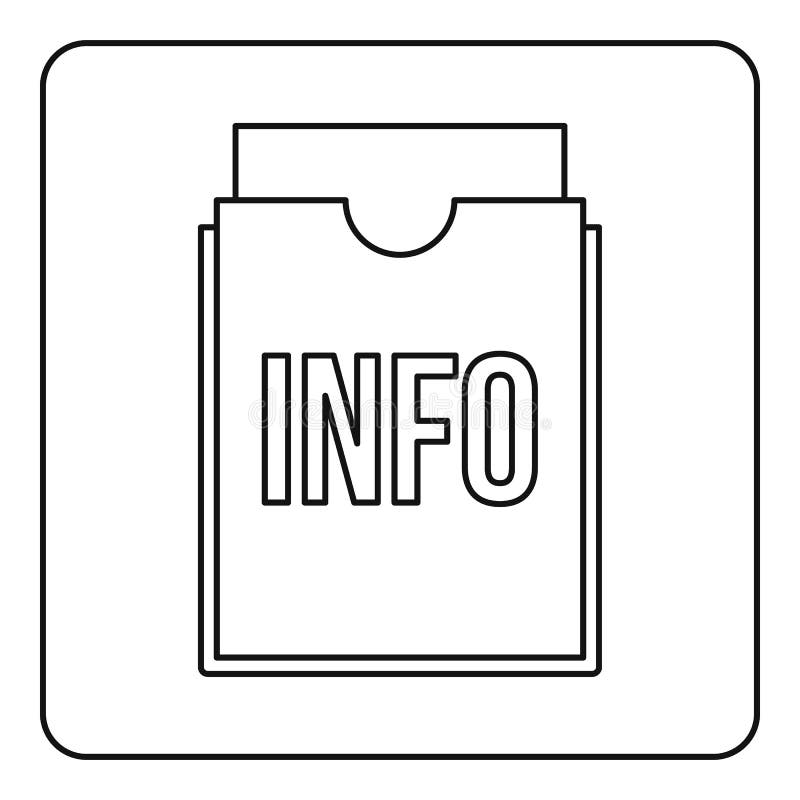 Info Folder Icon Outline Stock Illustrations – 2,243 Info Folder Icon ...