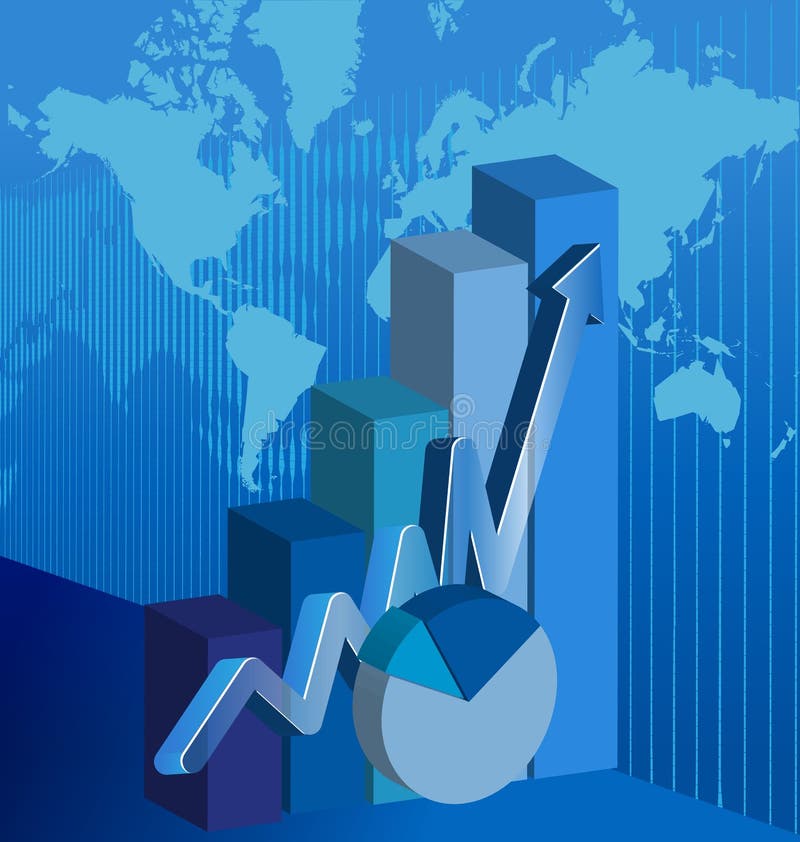 Info-graphic Business Bar Graph Chart Vector Stock Vector ...