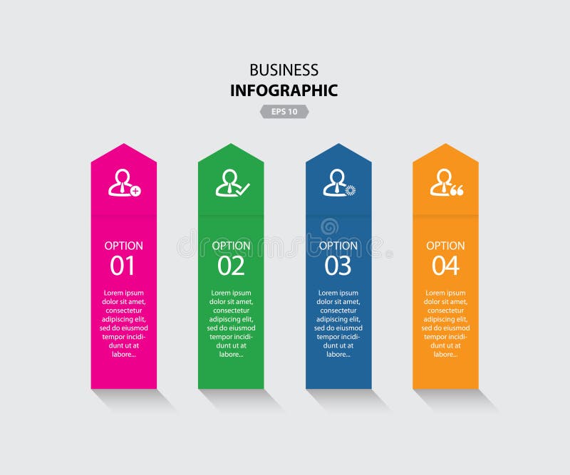 Info Graphic for Business Strategy Stock Vector - Illustration of steps ...