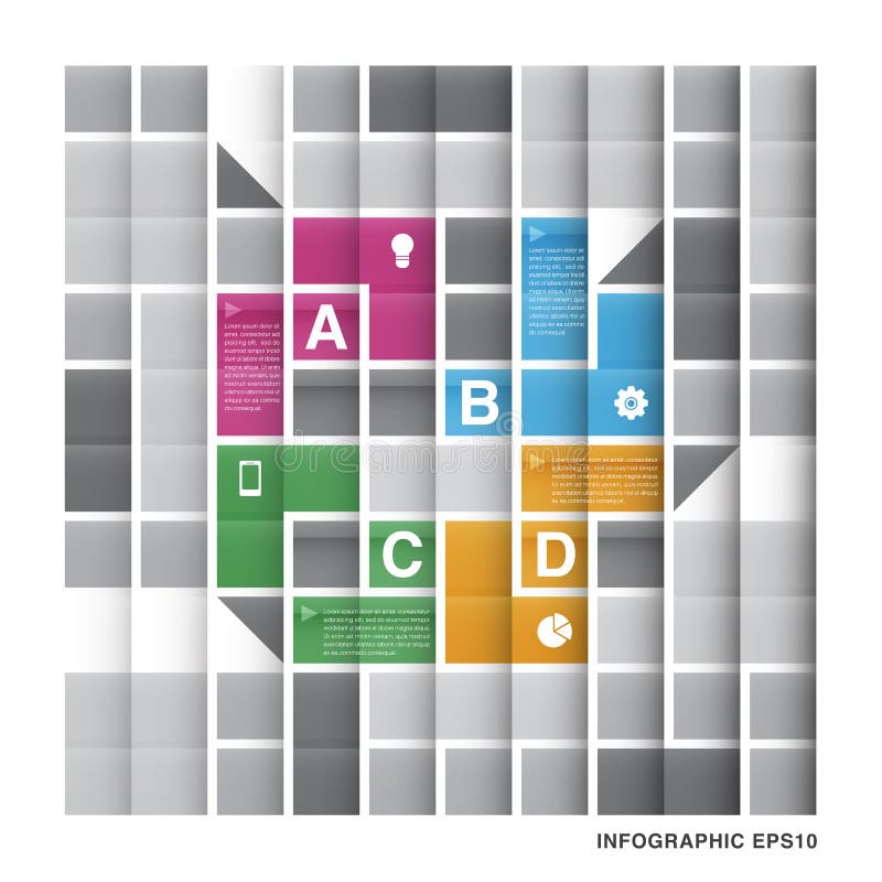 Info Graphic Cover, Banner Design with Icons Stock Vector ...