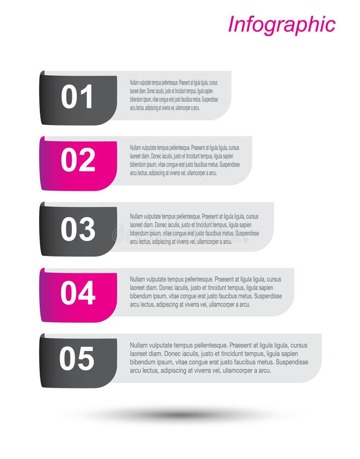 Info-graphic Design Template. Stock Vector - Illustration of paper ...