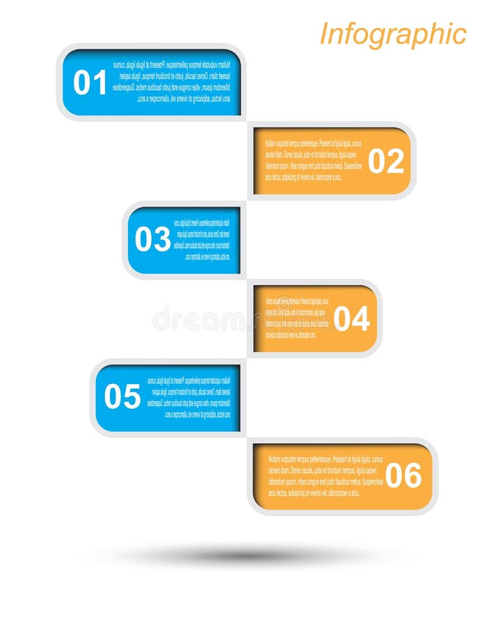 Info-graphic Design Template. Stock Vector - Illustration of office ...
