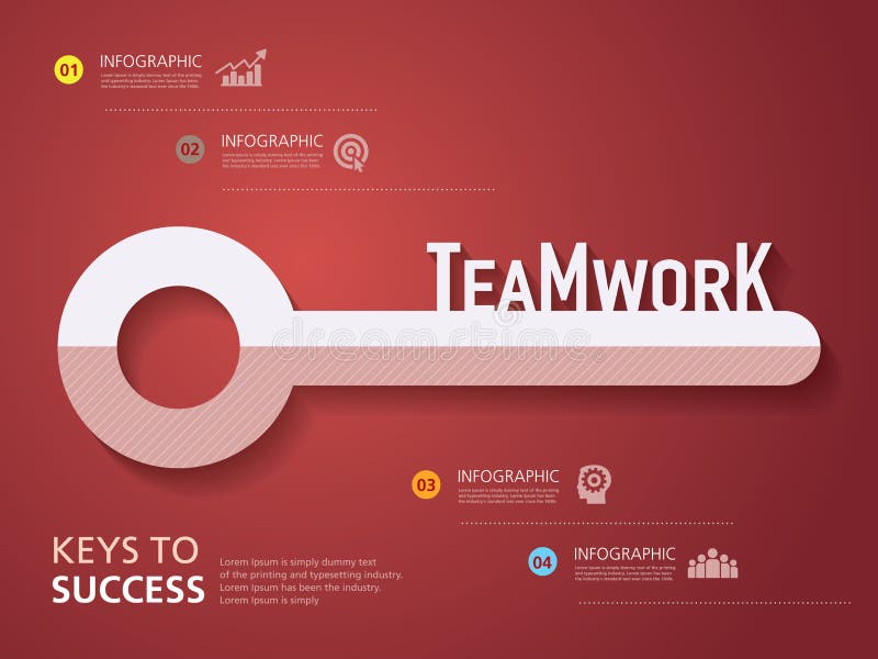 Teamwork Key To Success Stock Illustrations – 866 Teamwork Key To ...
