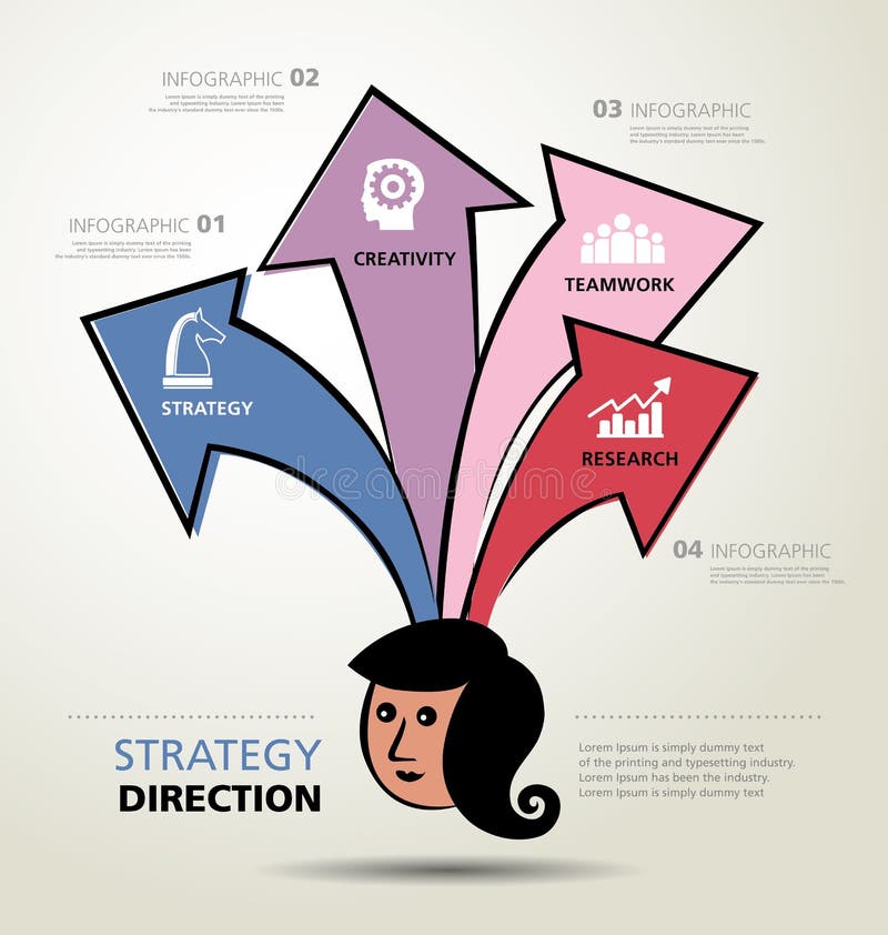 Info Graphic Design, Ways, Business Direction Stock Vector ...