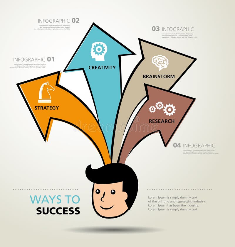 Info Graphic Design, Ways, Business Direction Stock Vector ...
