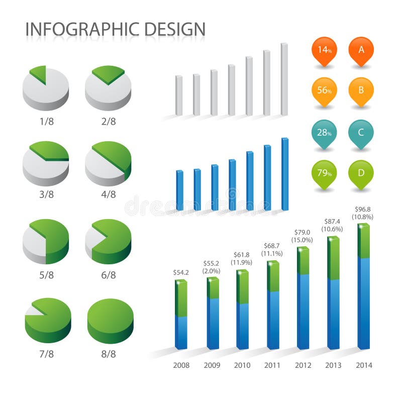 Info graphic element stock vector. Illustration of chart - 26964759